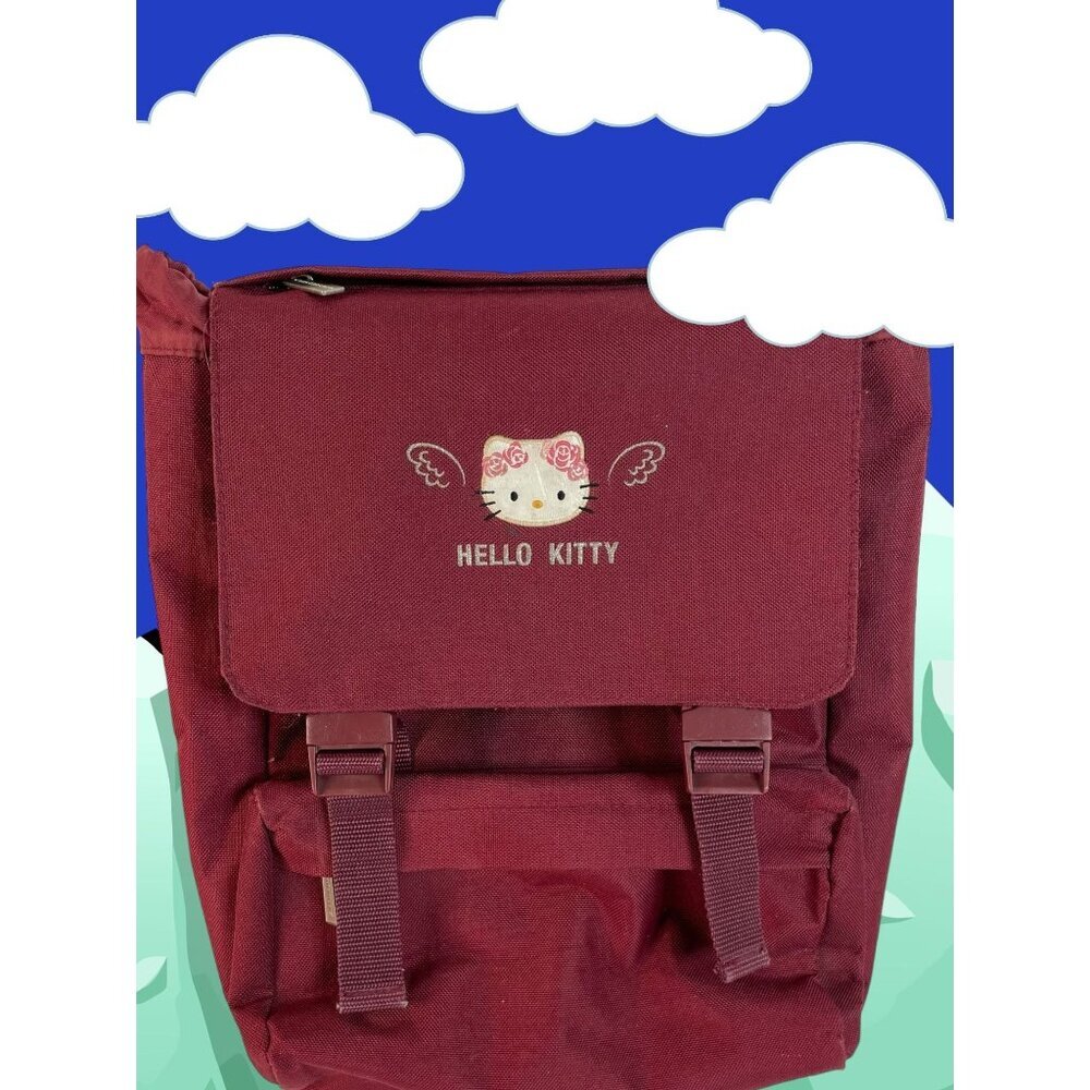 Vintage Hello Kitty Angel Wing Sanrio Embroidered Can… - Gem